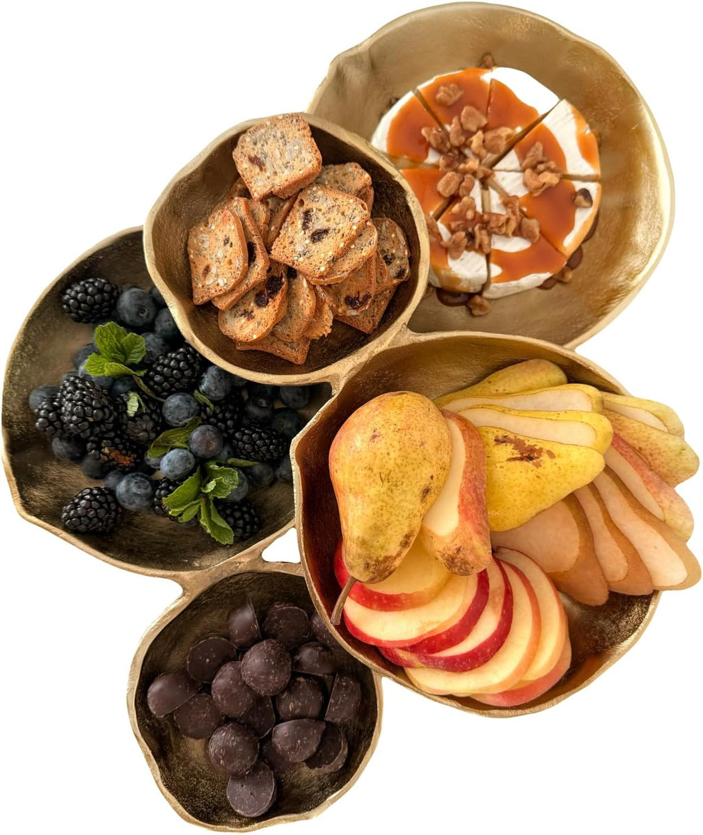 5 Cluster Serving Tray Dark Gold – The Style Edit Collective