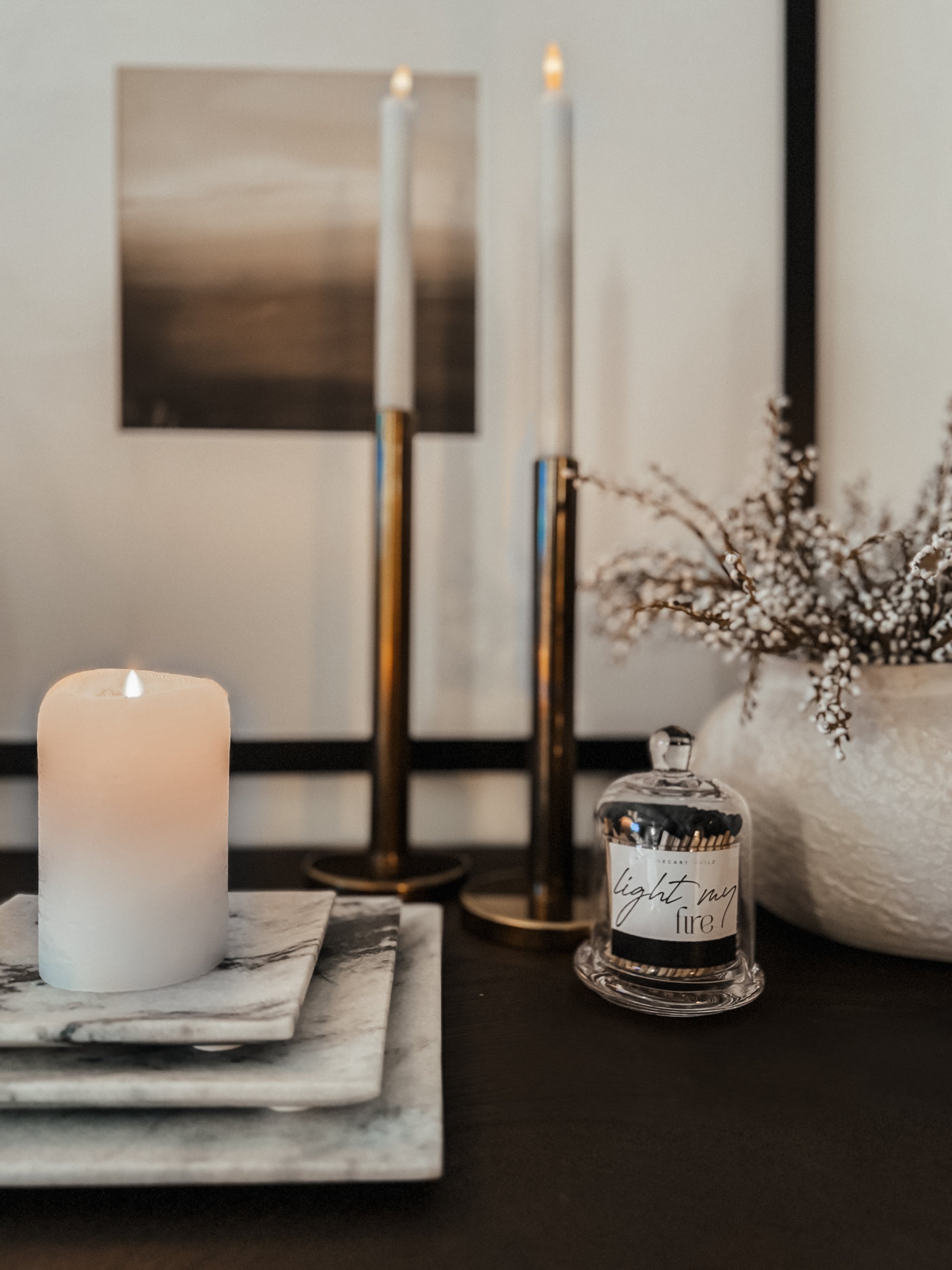 Modern Brass Candlestick – The Style Edit Collective