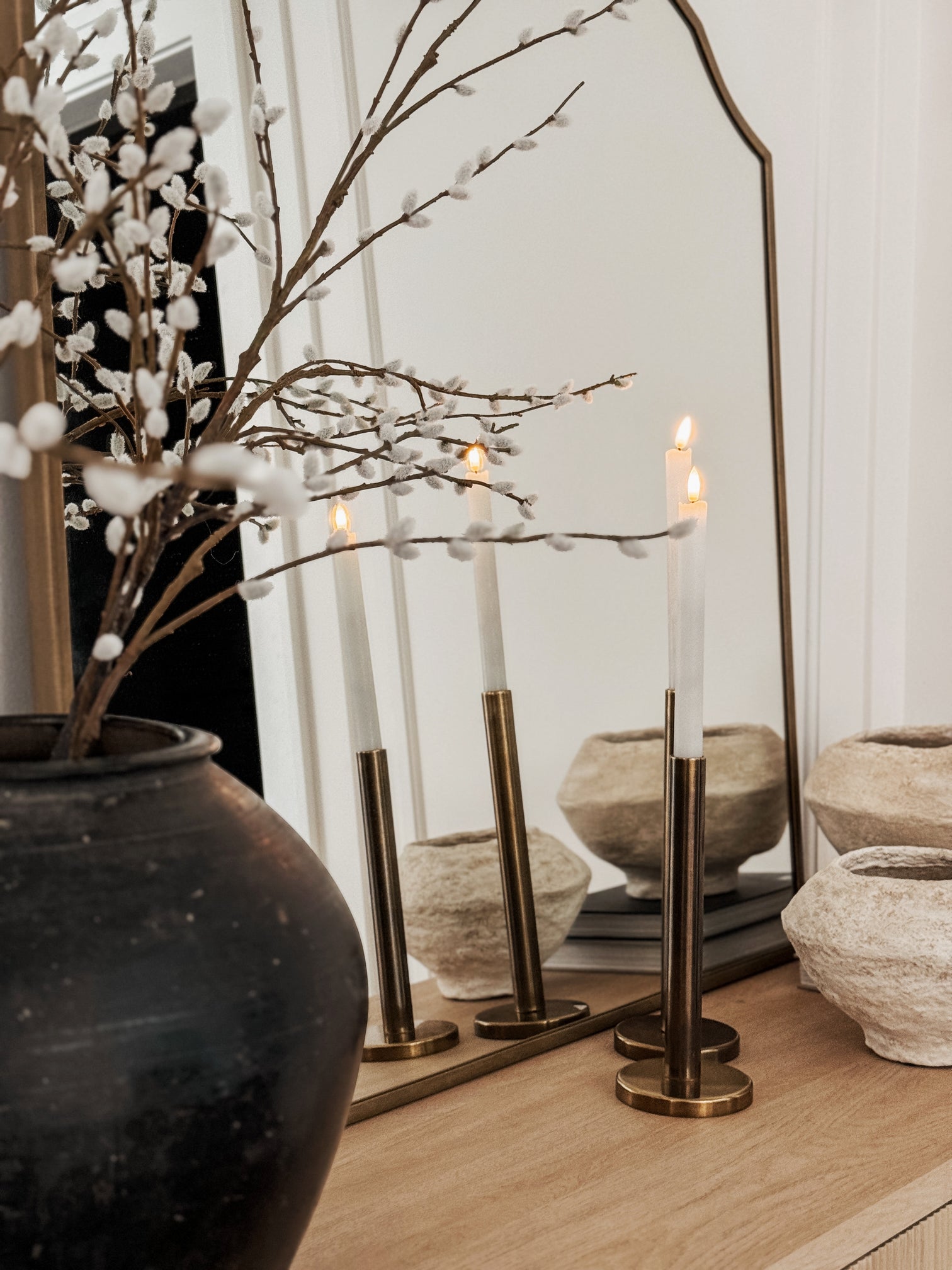 Modern Brass Candlestick – The Style Edit Collective